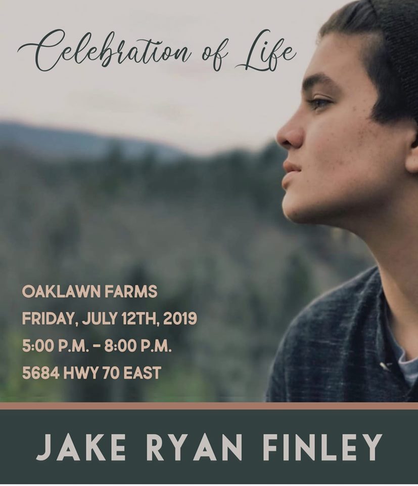 CELEBRATION OF LIFE FOR JAKE FINLEY PLANNED – 3B Media News