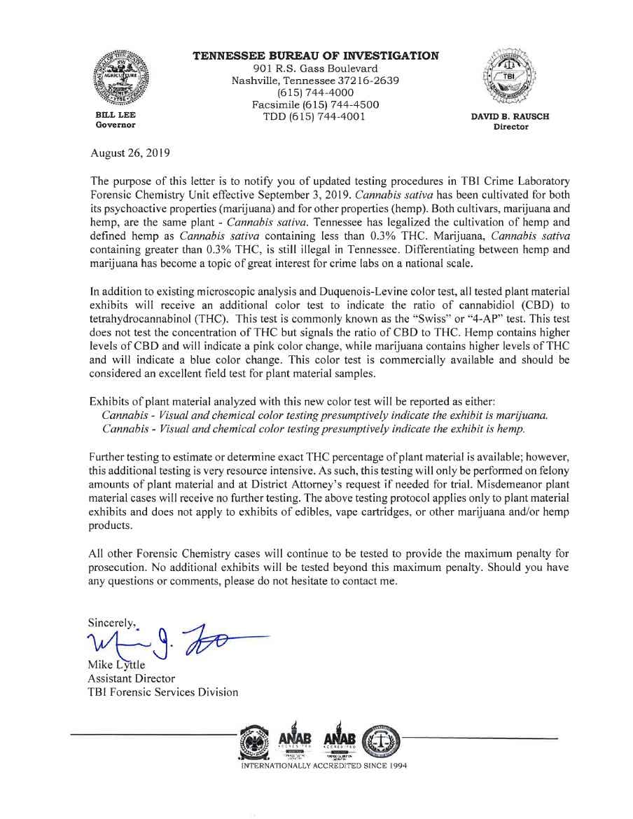 TBI TO CHANGE TESTING METHODS FOR MARIJUANA – 3B Media News