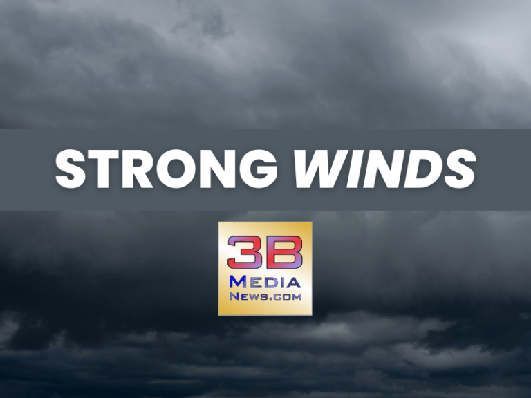 STRONG WINDS ON THE WAY – 3B Media News