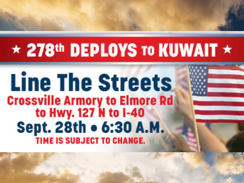 LINE THE STREETS FOR THE LOCAL 278TH; LEAVING FOR KUWAIT – 3B Media News