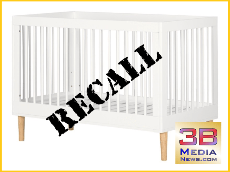 1,200 SOUTH SHORE CRIBS RECALLED; ENTRAPMENT HAZARD – 3B Media News