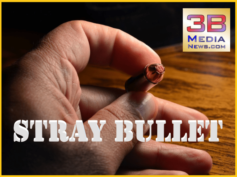 STRAY BULLET FIRED INTO NEIGHBOR’S BEDROOM WINDOW – 3B Media News