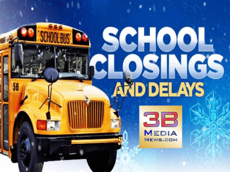 VAN BUREN COUNTY SCHOOLS ARE CLOSING AT 1PM – 3B Media News