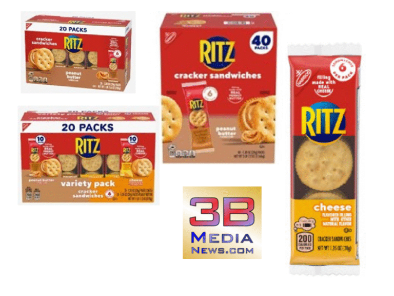 RITZ PEANUT BUTTER CRACKERS RECALLED FOR PACKAGING ERROR – 3B Media News