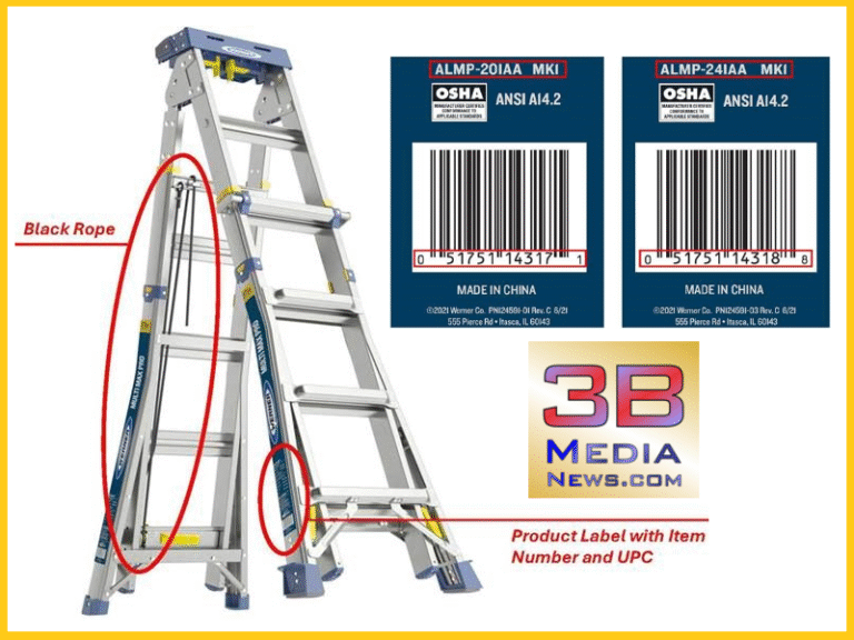 WERNER LADDERS RECALLED FOR FAULTY LOCKING MECHANISM – 3B Media News