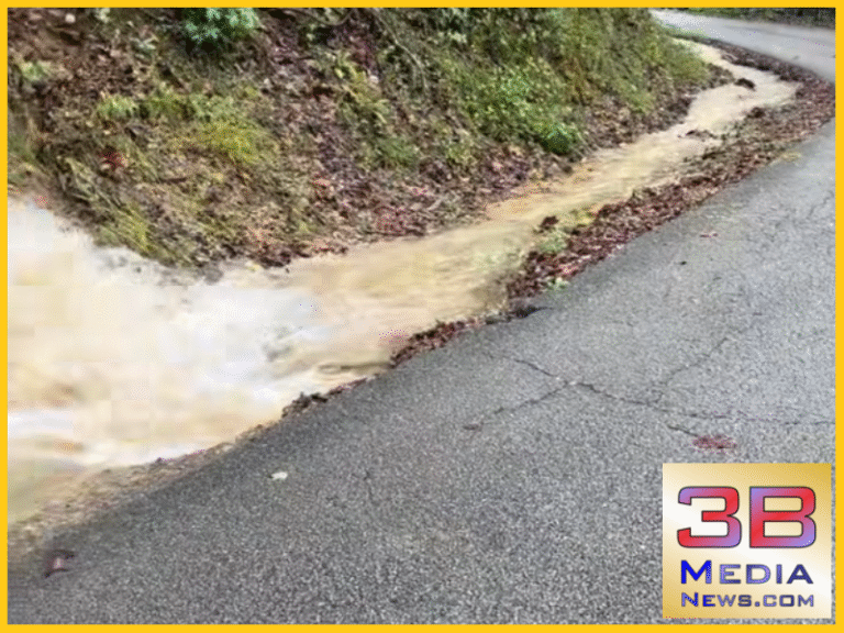 MAJOR WATER LEAK ON BALL FIELD ROAD IN HARRIMAN – 3B Media News