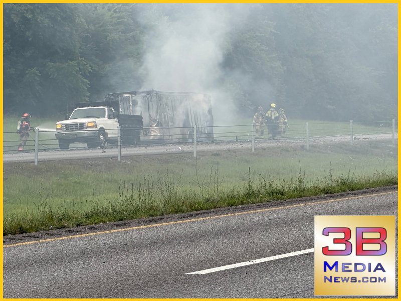 FIREWORKS TRAILER FIRE ON I-75 LEADS TO INVESTIGATION – 3B Media News