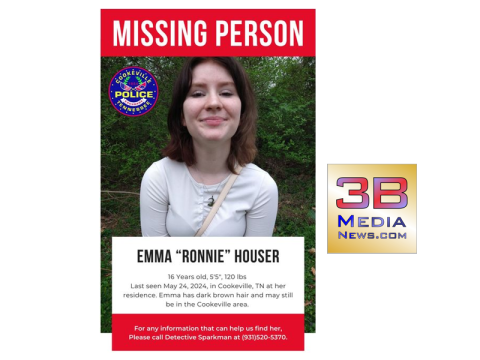 COOKEVILLE POLICE STILL SEARCHING FOR MISSING 16 YEAR OLD GIRL – 3B ...